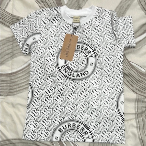 Burberry | Shirts & Tops | Burberry Kids Monogram Print Tshirt | Poshmark